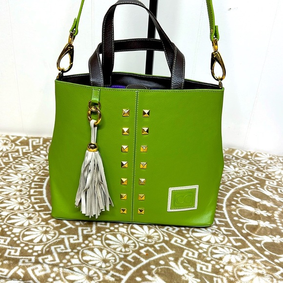 Claudia G | Bags | Claudia G Leather Satchelshoulder Bag Made In ...